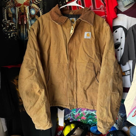 Carhartt | Jackets & Coats | Usa Made Carhartt J2 Brn Canvas Beige ...